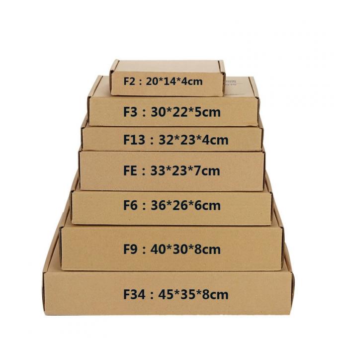 Kraft Paper Brown Carton Box , Custom Corrugated Boxes Thickness 0.23mm