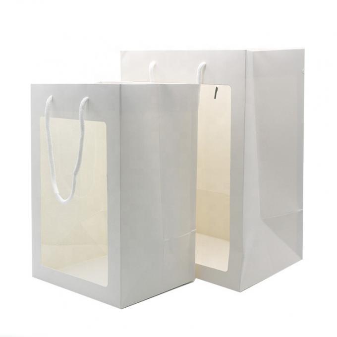 Drawstring Luxury Gift Packaging Bags , Cardboard Paper Bag With ...